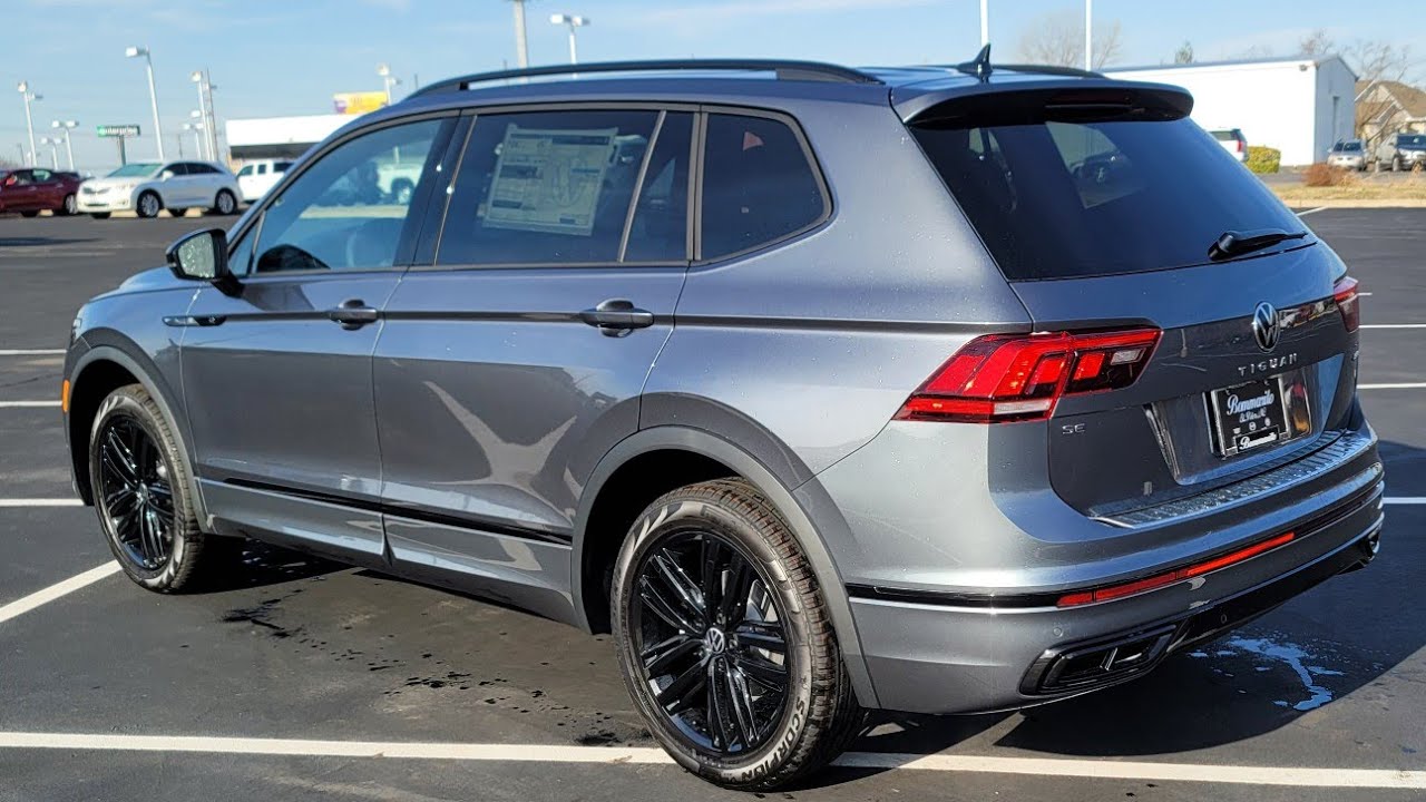 2022 VW Tiguan 2.0T SE R-Line Black Edition 4Motion in Platinum Gray ...