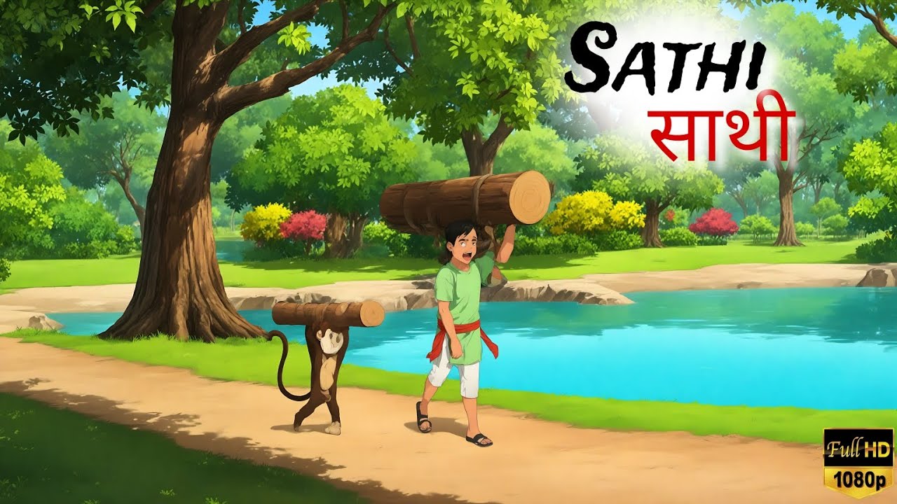 साथी | Sathi | Hindi Kahani | Moral Stories | Cartoon Story | Bedtime ...