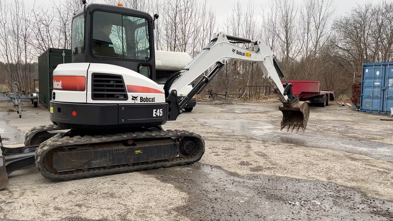Köp Grävmaskin Bobcat E45 på Klaravik - YouTube
