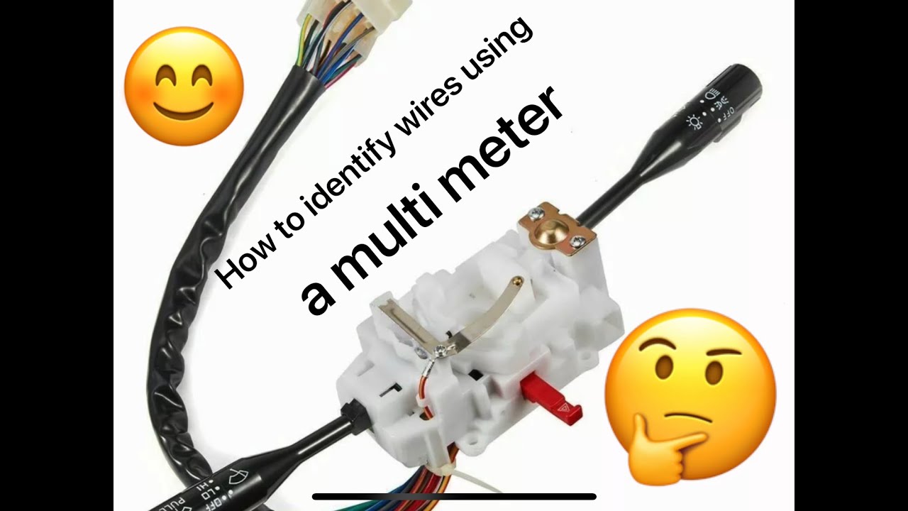 How to identify wires using a multimeter in any switch!! Suzuki Samurai ...