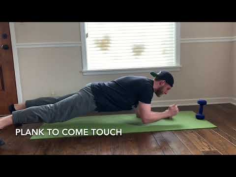 Plank to Cone Touch - YouTube