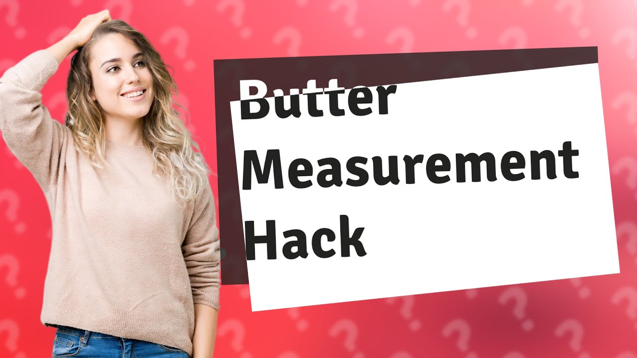 How do you measure 100g of butter with a spoon? - YouTube