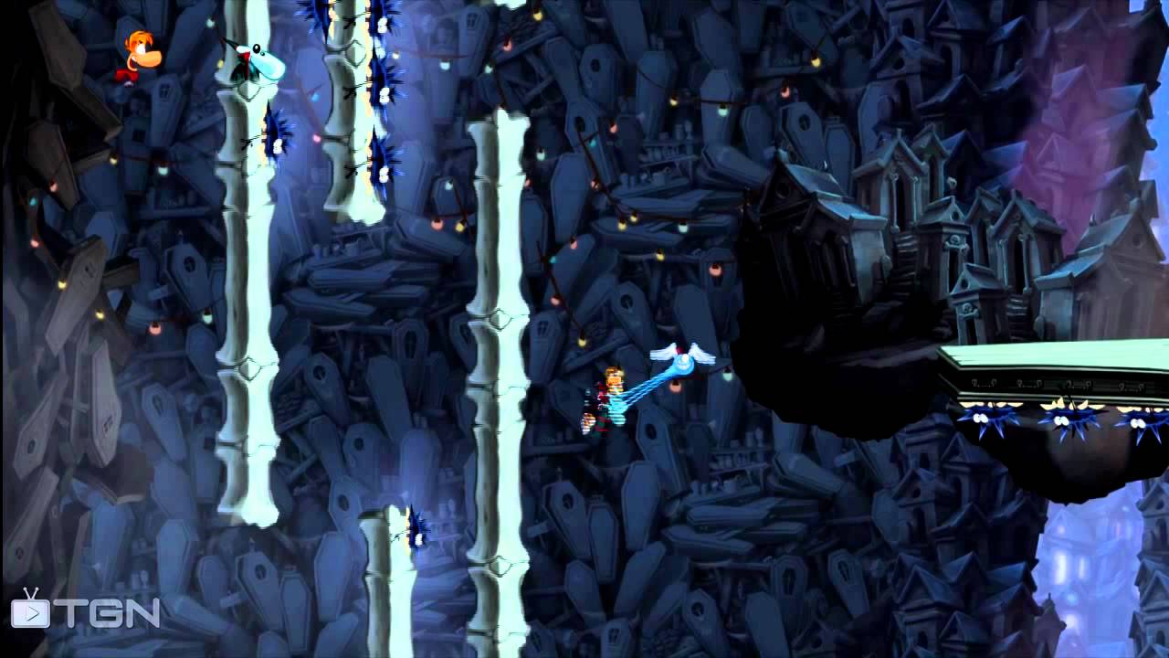 Rayman Origins - The Land of the Livid Dead Walkthrough Part 30 w ...