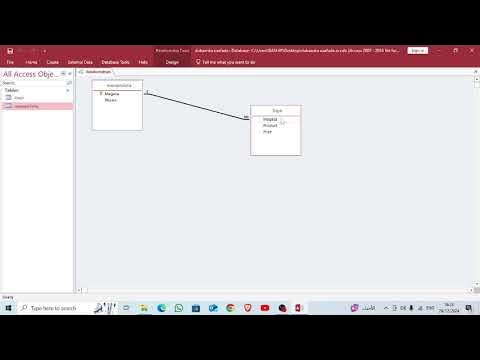 Relationship between Tables (Microsoft access) - YouTube