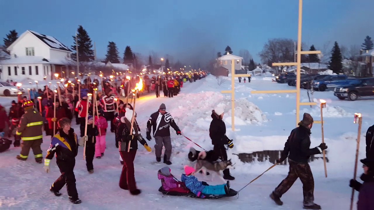Cochrane Ontario Winter Carnival Torchlight Parade - Feb 16th 2017 ...