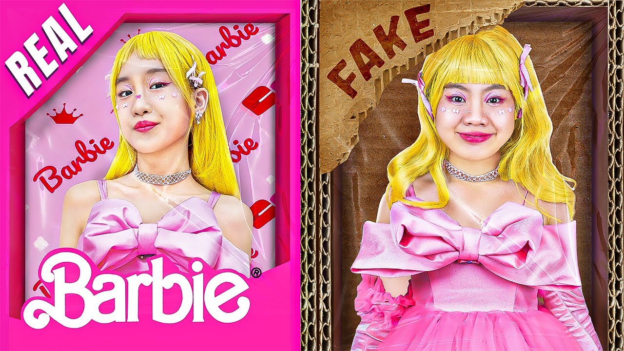 Barbie Real Vs Barbie Falsa Pobre Chica Quiere Convertirse En Barbie Youtube
