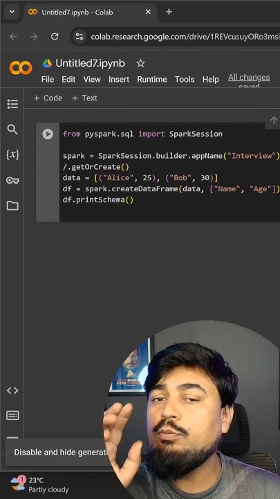 How to create Dataframe in Pyspark and Display Schema | Data Engineer interview Question #shorts ...
