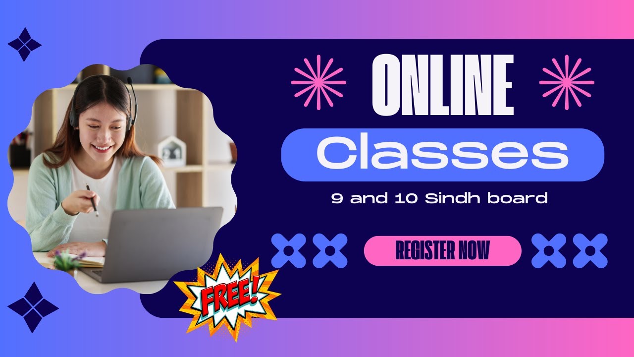 FREE ONLINE CLASSES FOR CLASS 9 AND 10/ SINDH BOARD - YouTube