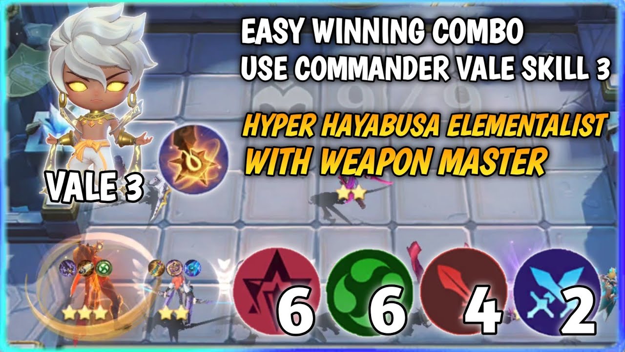 EASY WINNING COMBO USE COMMANDER VALE SKILL 3 HYPER HAYABUSA ...