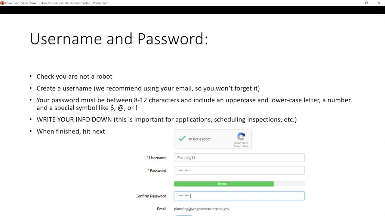 How to Create a user account - YouTube