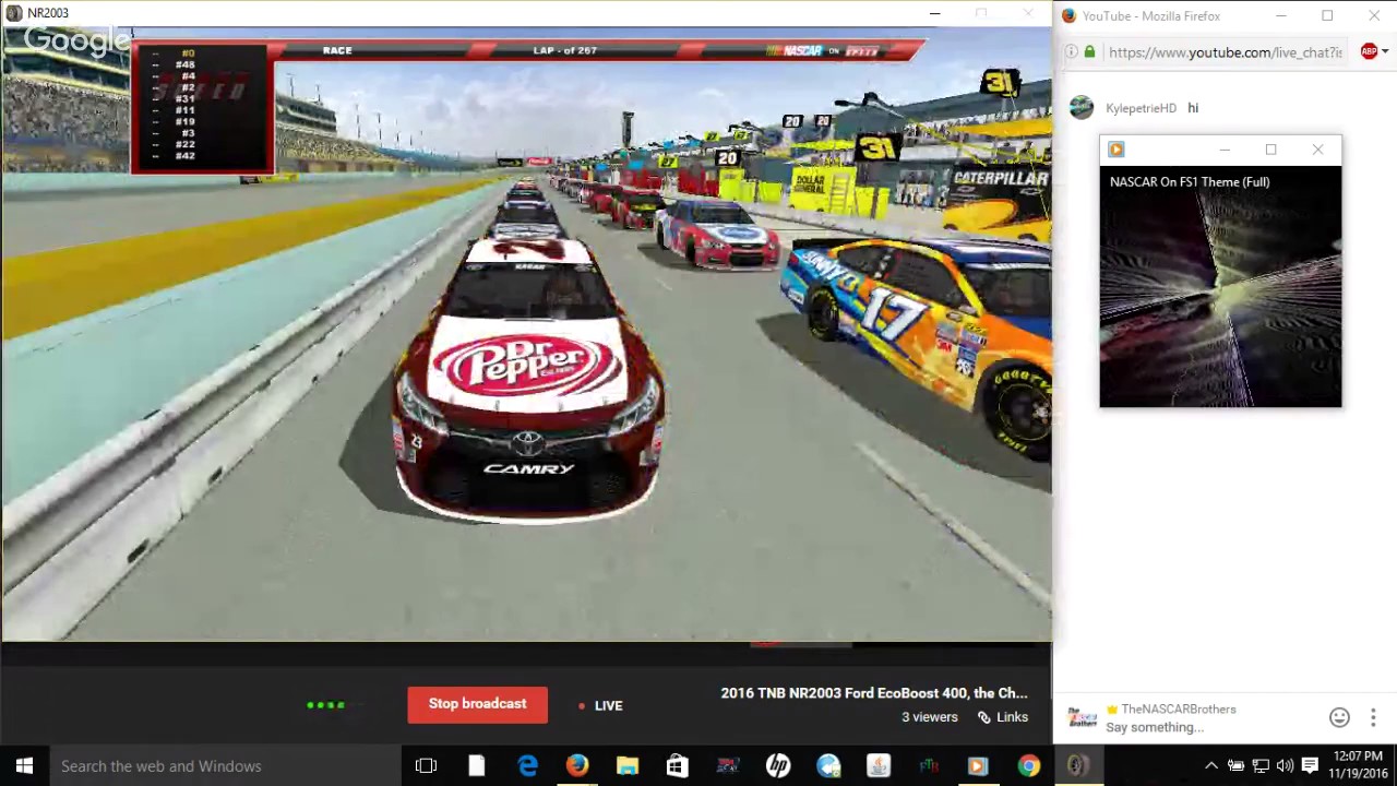 2016 TNB NR2003 Ford EcoBoost 400, the Championship Deciding Race - YouTube