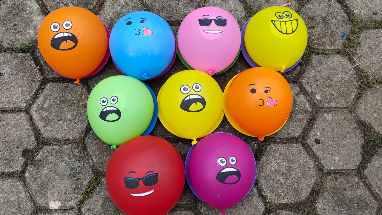 Let's Gooo !!!! Meletuskan Balon Emoji berisi hadiah - YouTube