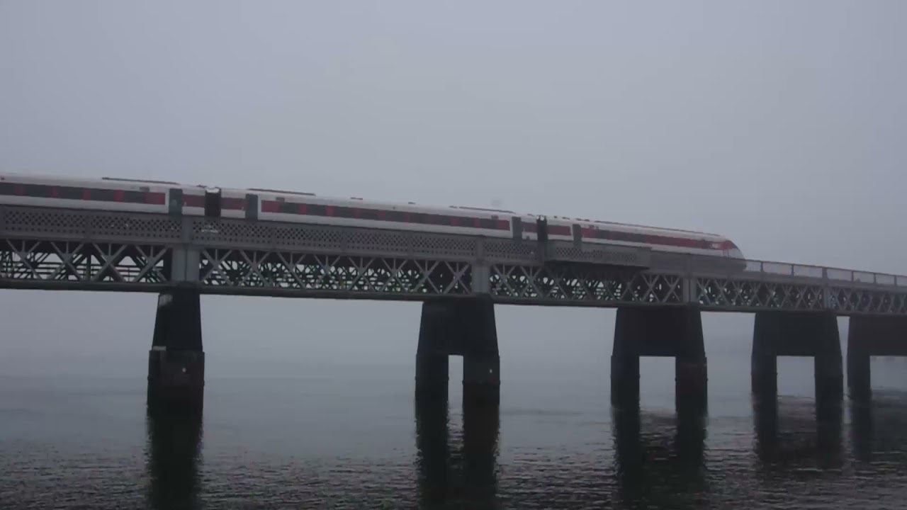 LNER AZUMA crossing the Tay Bridge - YouTube