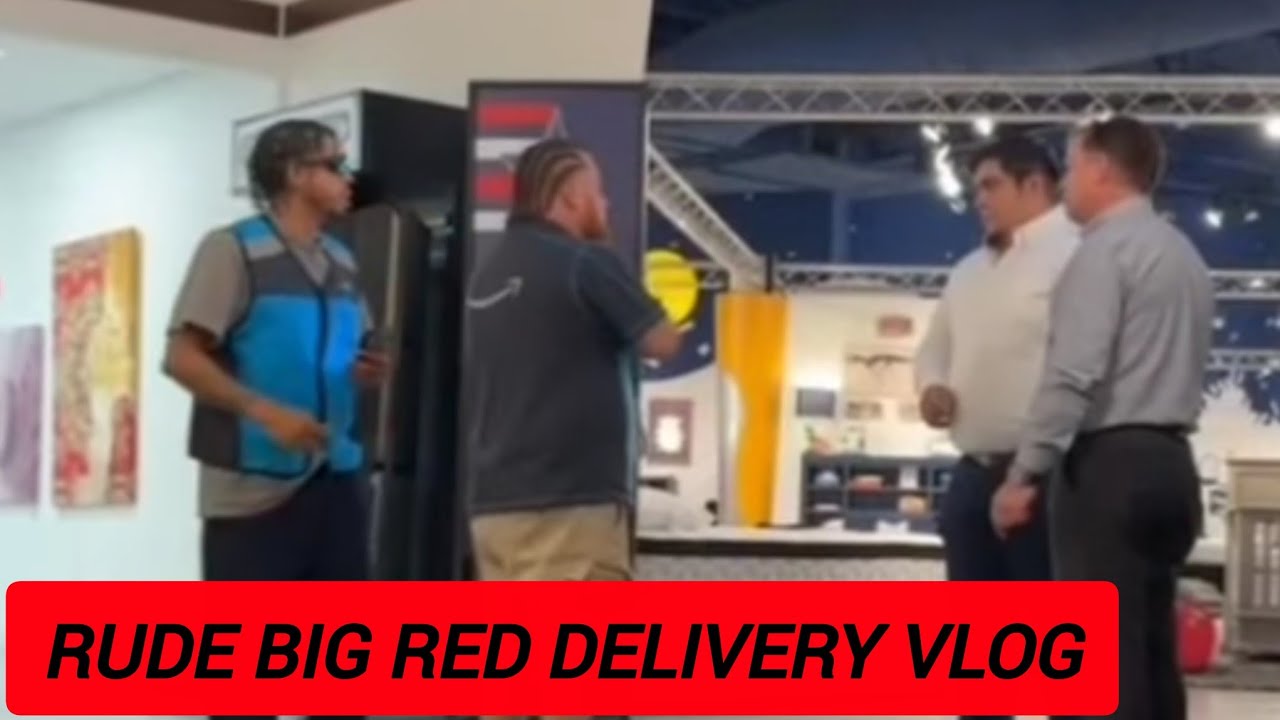 RUDE Big RED Delivery Fun #funnyprank #2025 #myhouseisdirty - YouTube