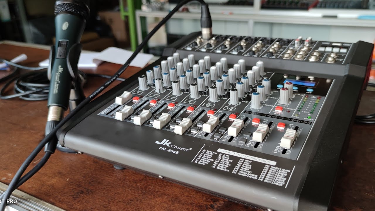 Review Power mixer Premium Jk Coustic PM-806B Ganteng banget - YouTube