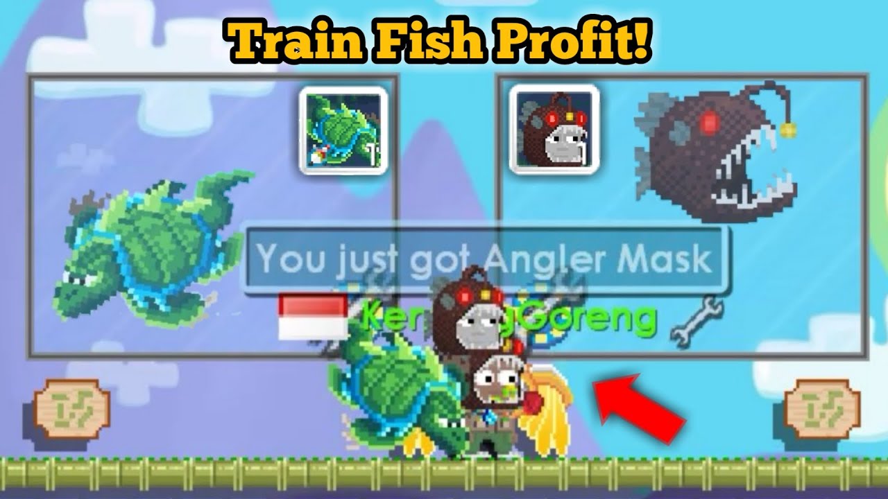 Rare Fish Turtle dan Angler ( Easy Profit ) NAIS - YouTube