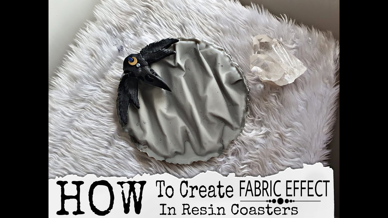 How To Create Fabric Effect In Resin Coasters | WOW MUST SEE 👌 - YouTube