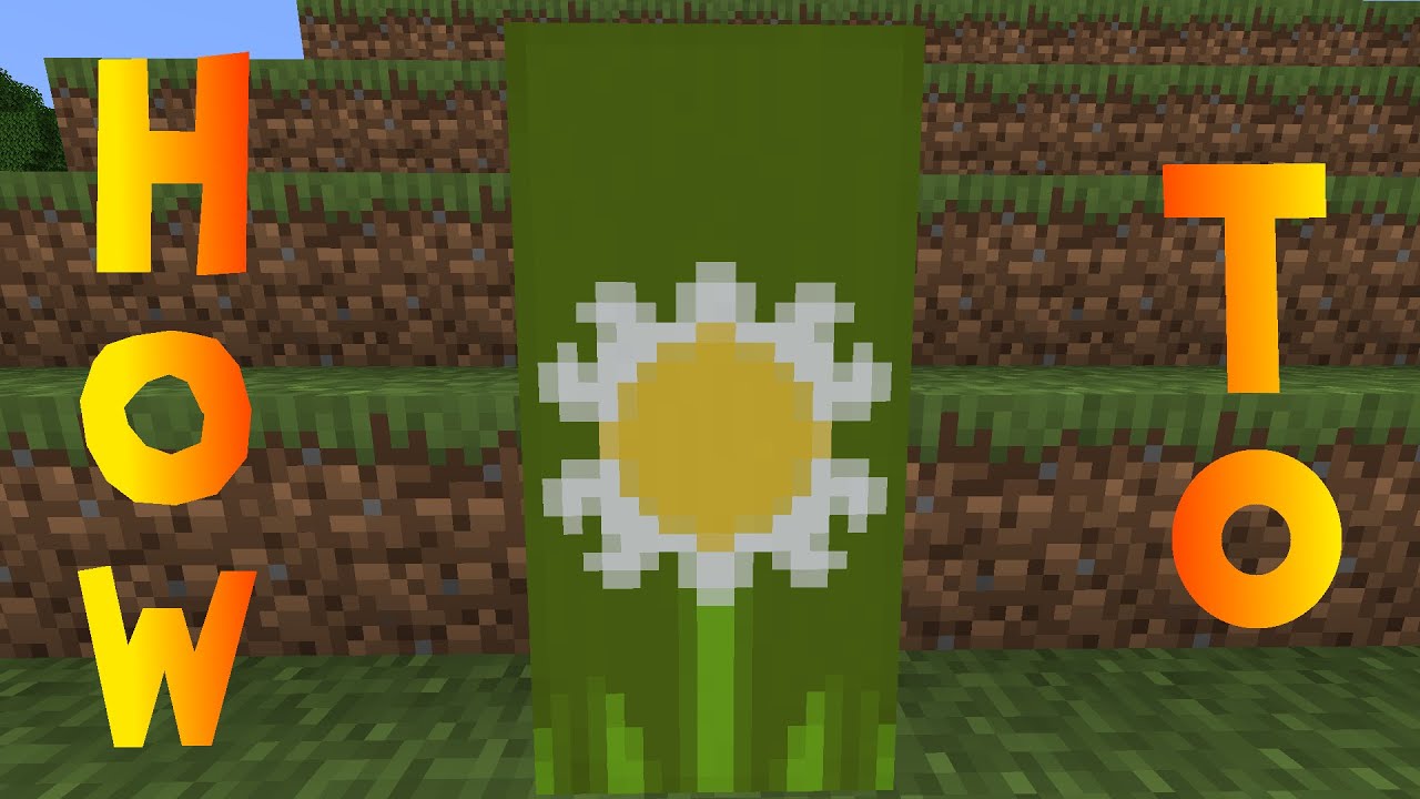 Minecraft How To Make A Daisy Flower Banner Tutorial YouTube Minecraft How To Make A Daisy Flower Banner Tutorial YouTube