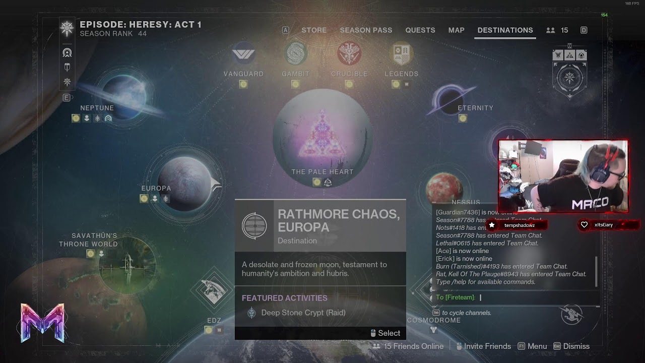 Destiny 2 Comp Placements and Nightfalls - YouTube