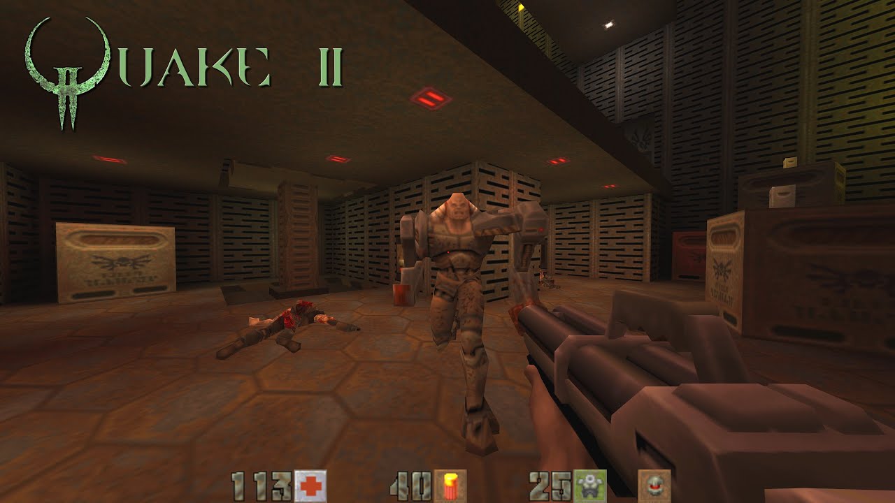 Quake 2 (Yamagi Source port) p.5 | Unit 2 - Station: Ammo depot | 4K/60 ...