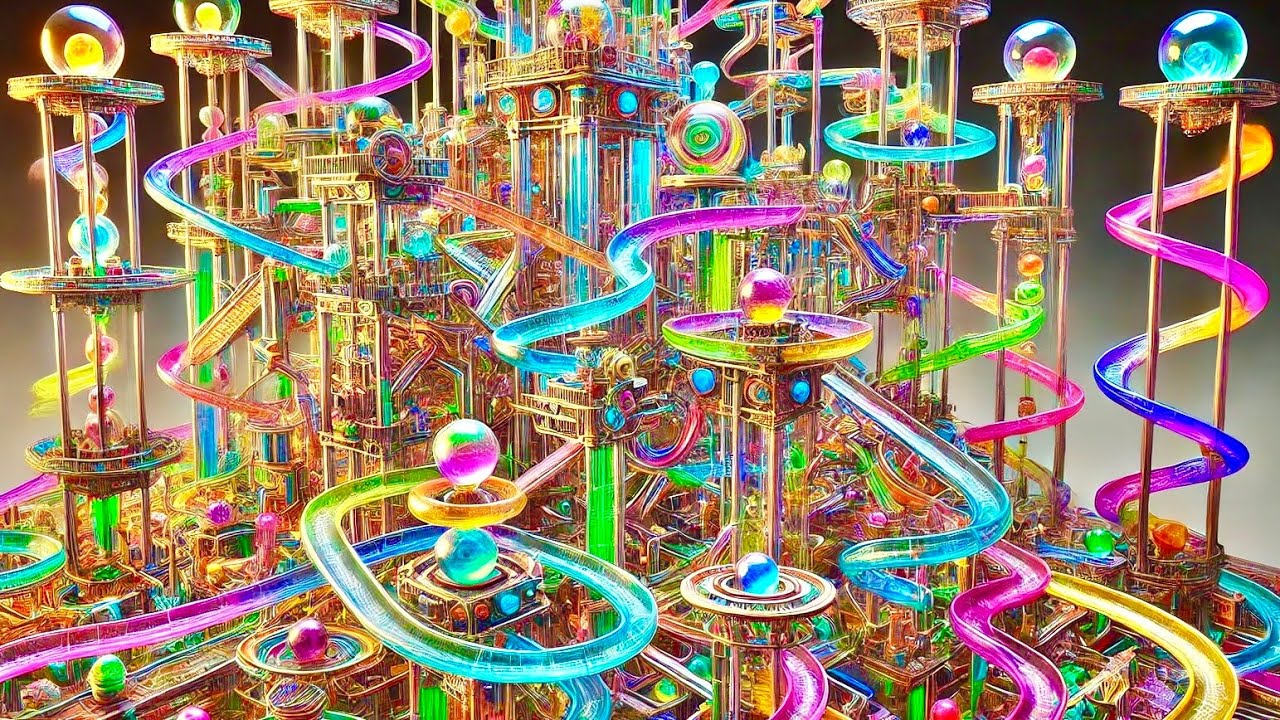 Marble Run Real Marble Complex Mix Maze ASMR rollercoaster - YouTube