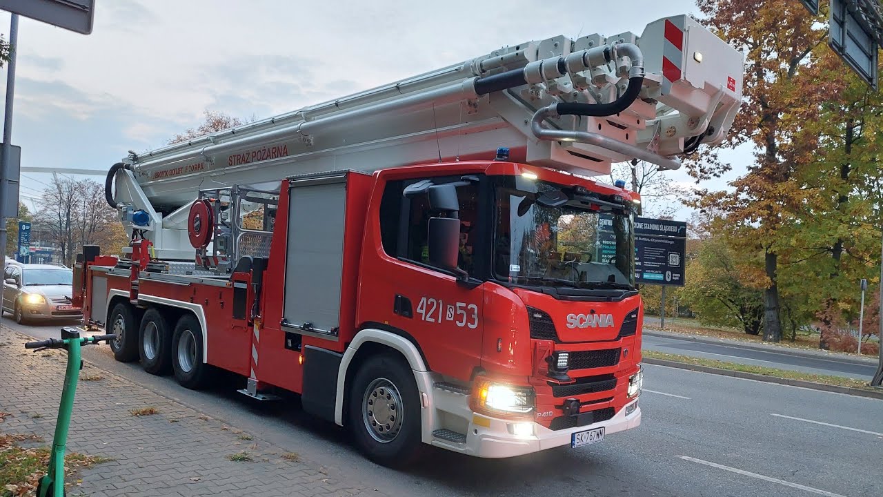 [HIT][ALARMOWO] nowe 421[S]53 - SCH 70 Scania P410/Bronto Skylift - YouTube