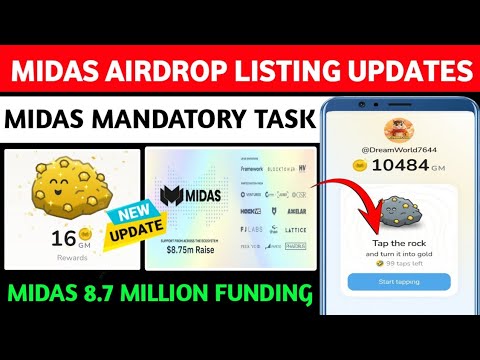 MIDAS AIRDROP TOTAL FUNDING 8 MILLIONS FUNDING | MIDAS AIRDROP LISTING ...