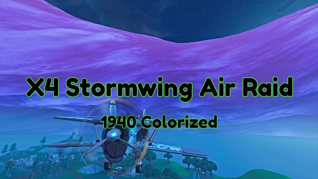 X4 StormWing carries out a lone air raid on a T series base (Fortnite ...