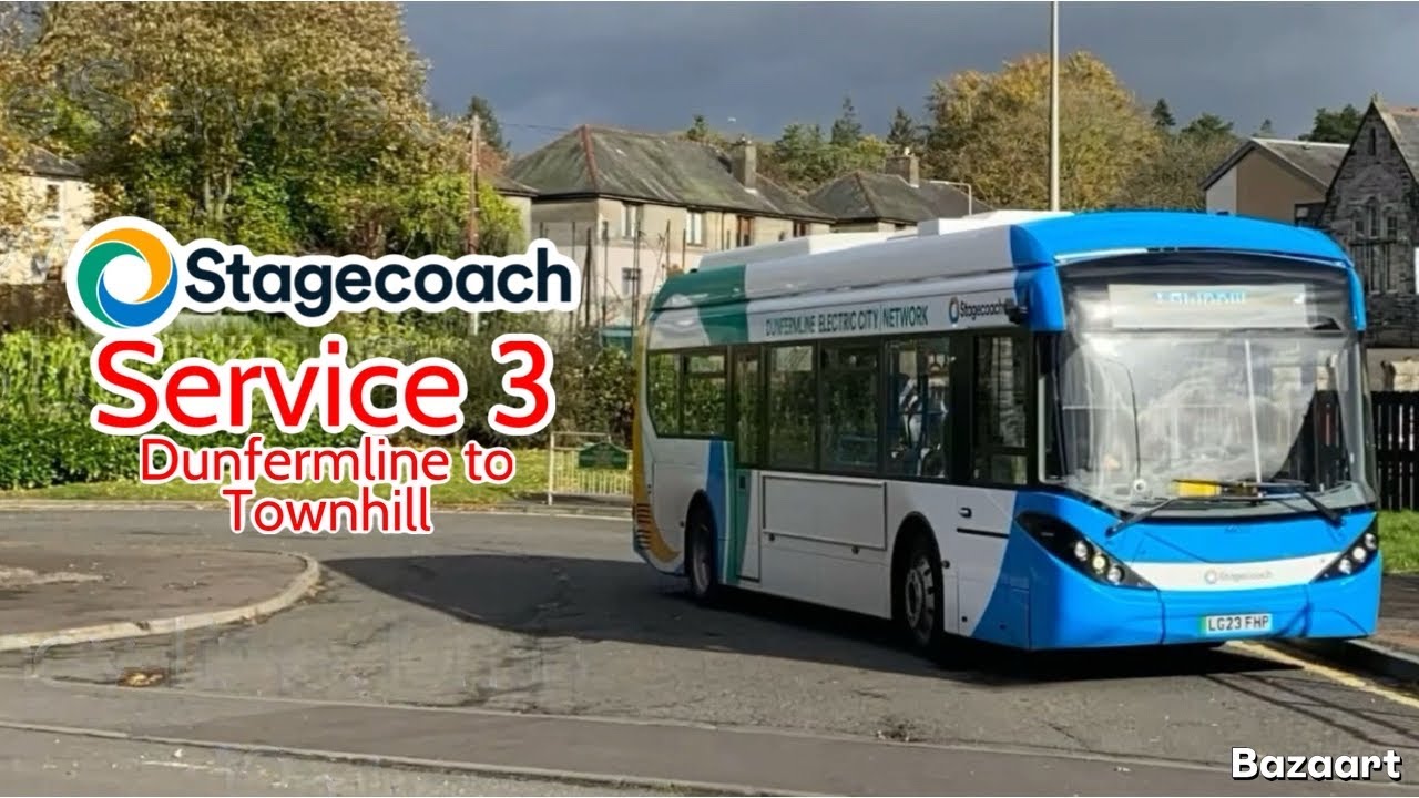Stagecoach Fife Service 3 Dunfermline to Townhill • E200EV 64023 ...