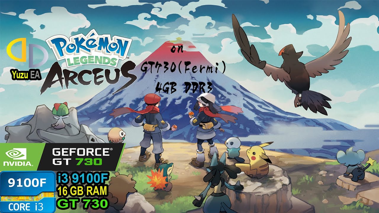 Pokemon Legends Arceus on Yuzu and GT730 (Fermi) - YouTube
