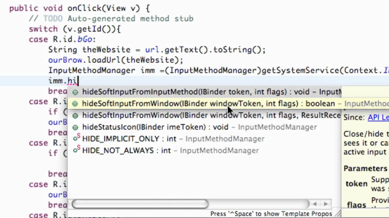 Android Application Development Tutorial - 93 - Hiding the Keyboard - YouTube