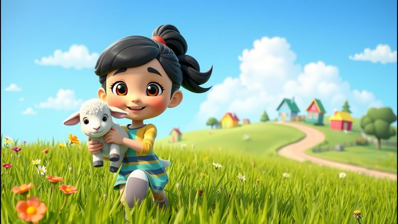 Mary Had a Little Lamb | Playing with Frogs | Nursery Rhymes for Kids ...