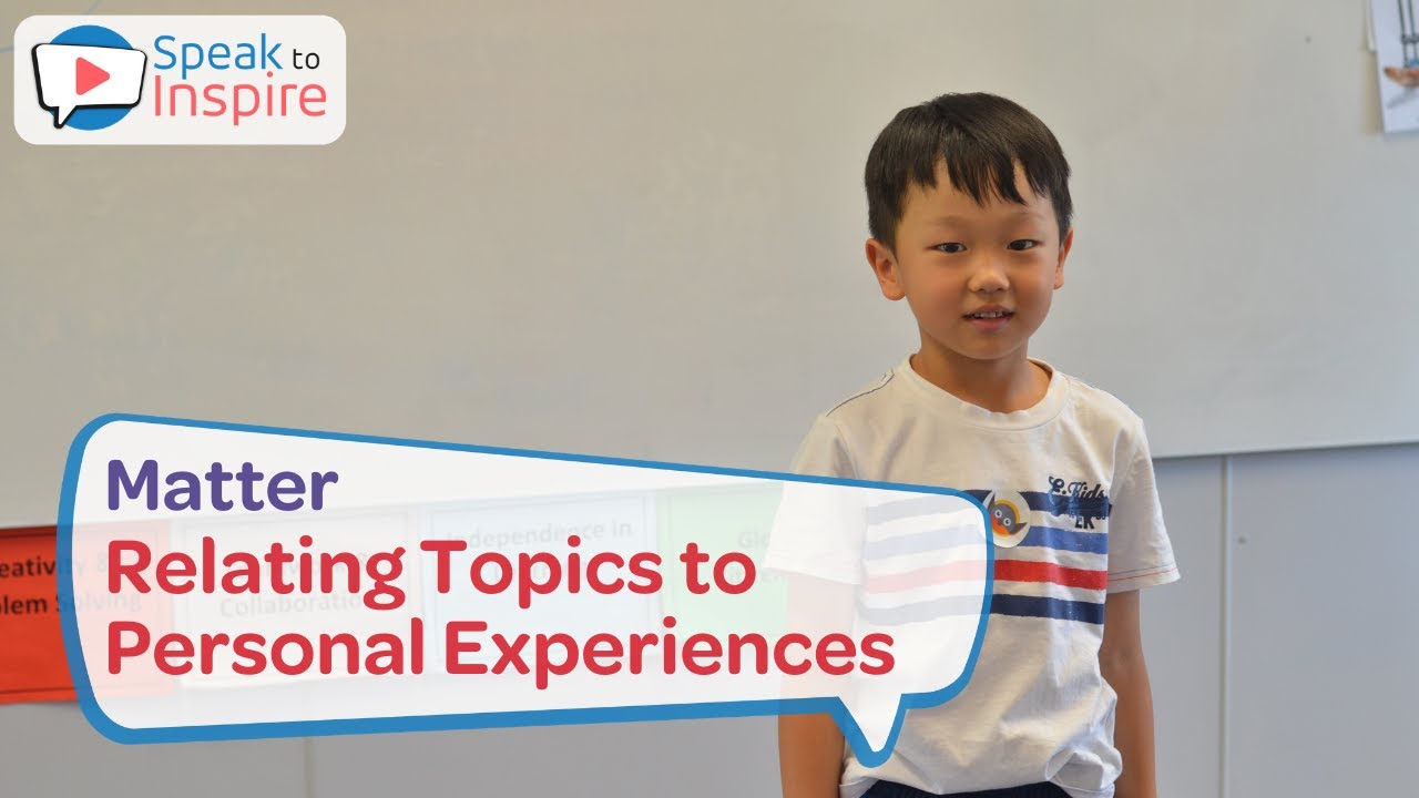 Speak to Inspire - Relating Topics to Personal Experience - YouTube
