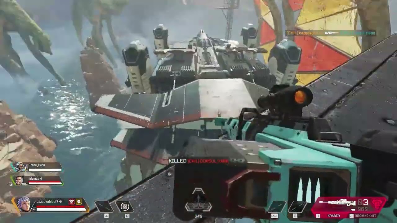 Sniping person from dropship in apex legends firing range! - YouTube