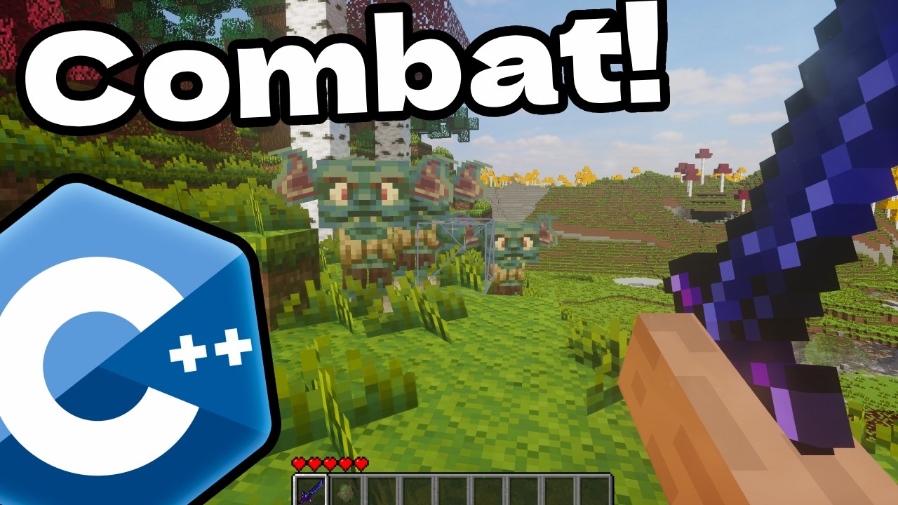 Adding Combat to my C++ Minecraft clone! - YouTube