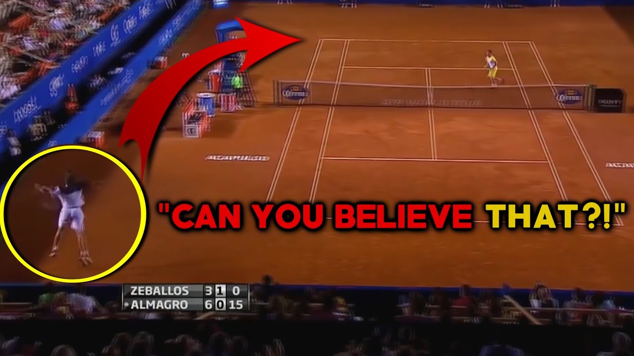 Top 20 AMAZING Tennis Shots From IMPOSSIBLE Positions! - YouTube