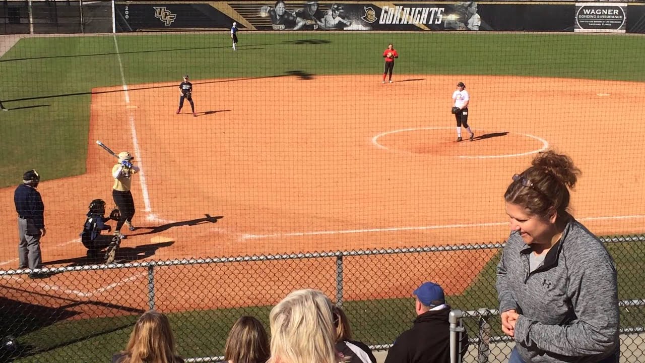 Emily Williams 2017 Pitcher - Scrimmage at UCF camp - YouTube