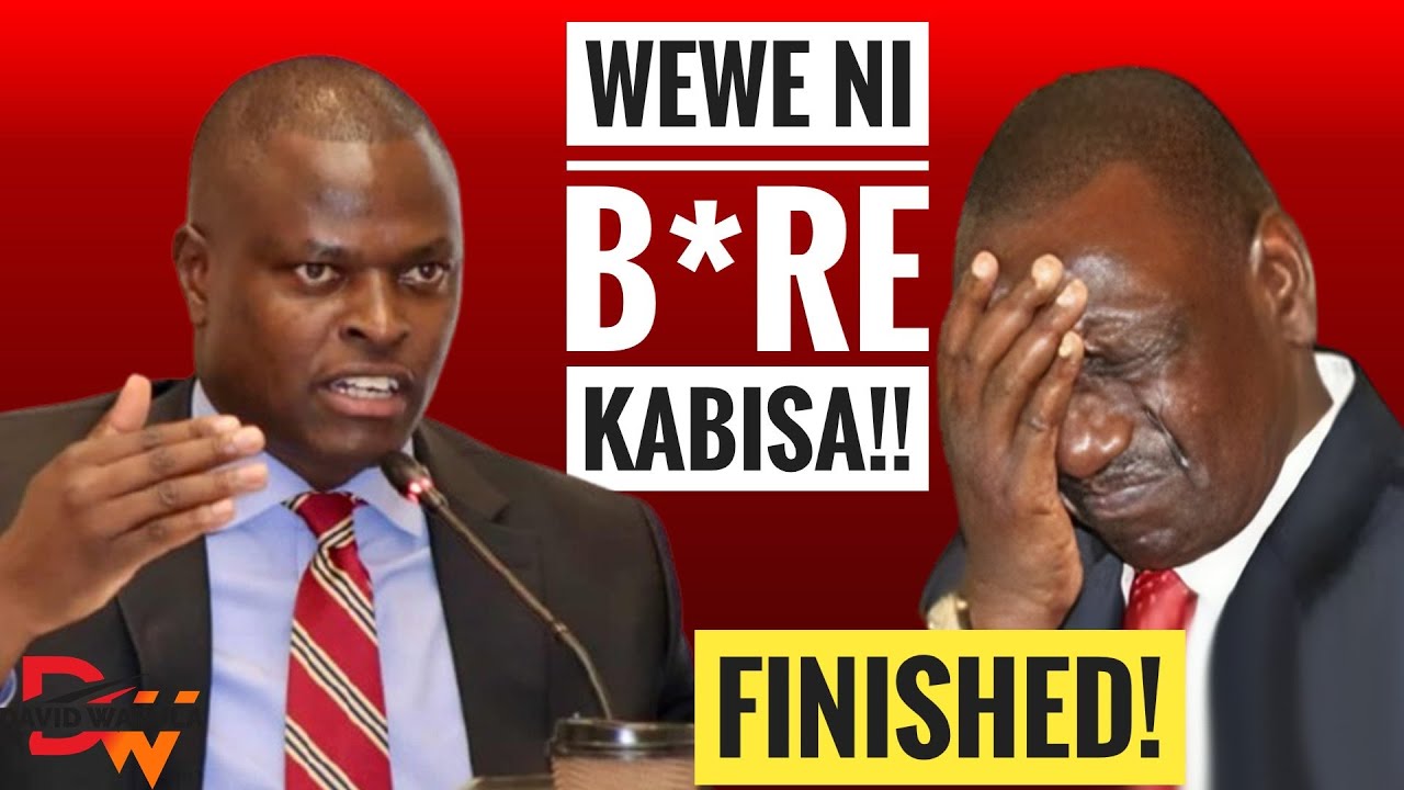 FINALLY! NDINDI NYORO LECTURES RUTO LIKE A CLASS 4 DROP OUT AFTER DOING ...