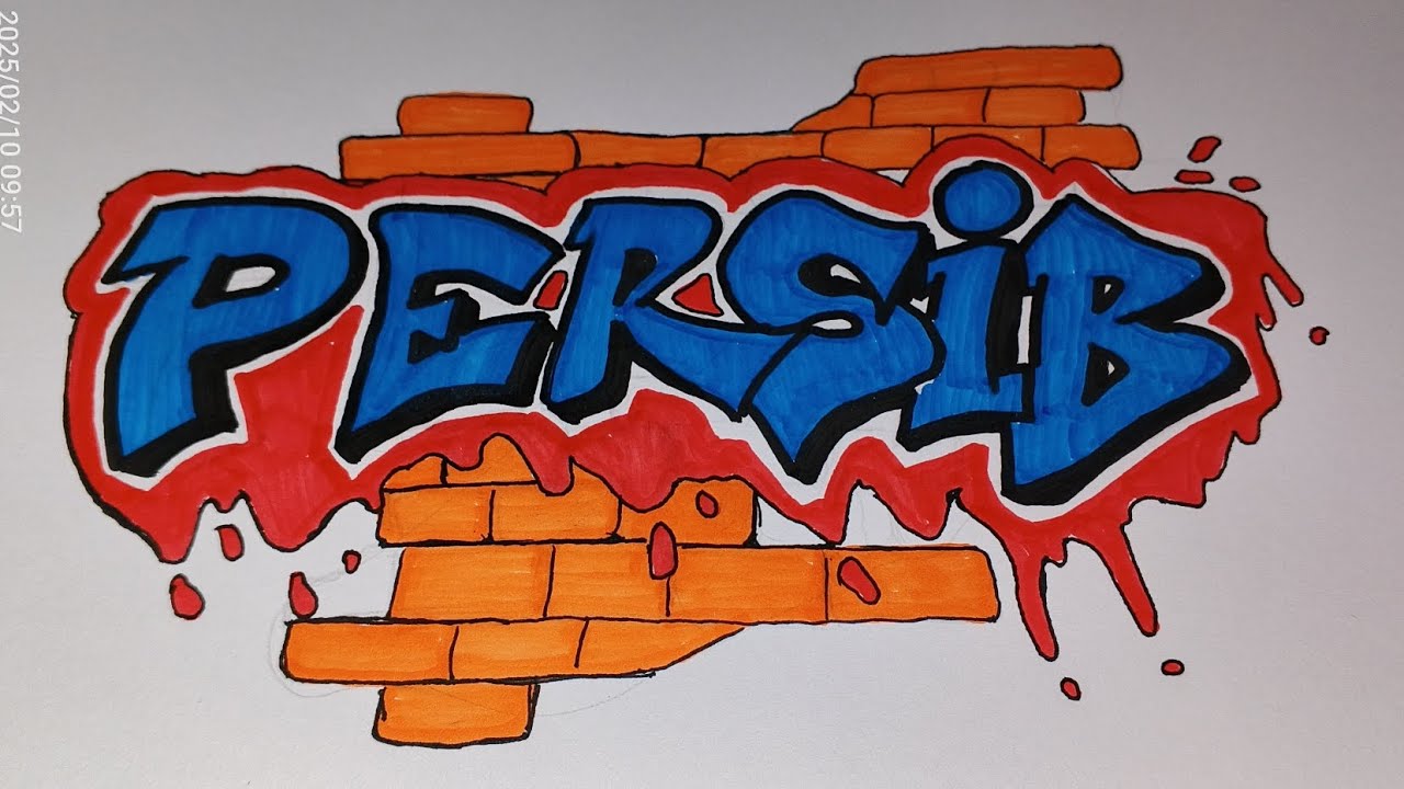 Grafitty drawing " Persib " || grafitty || Art || Drawing - YouTube