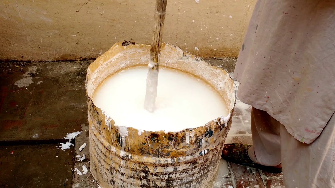 How to make and apply Lime.How to Whitewash Brick wall - How to ...