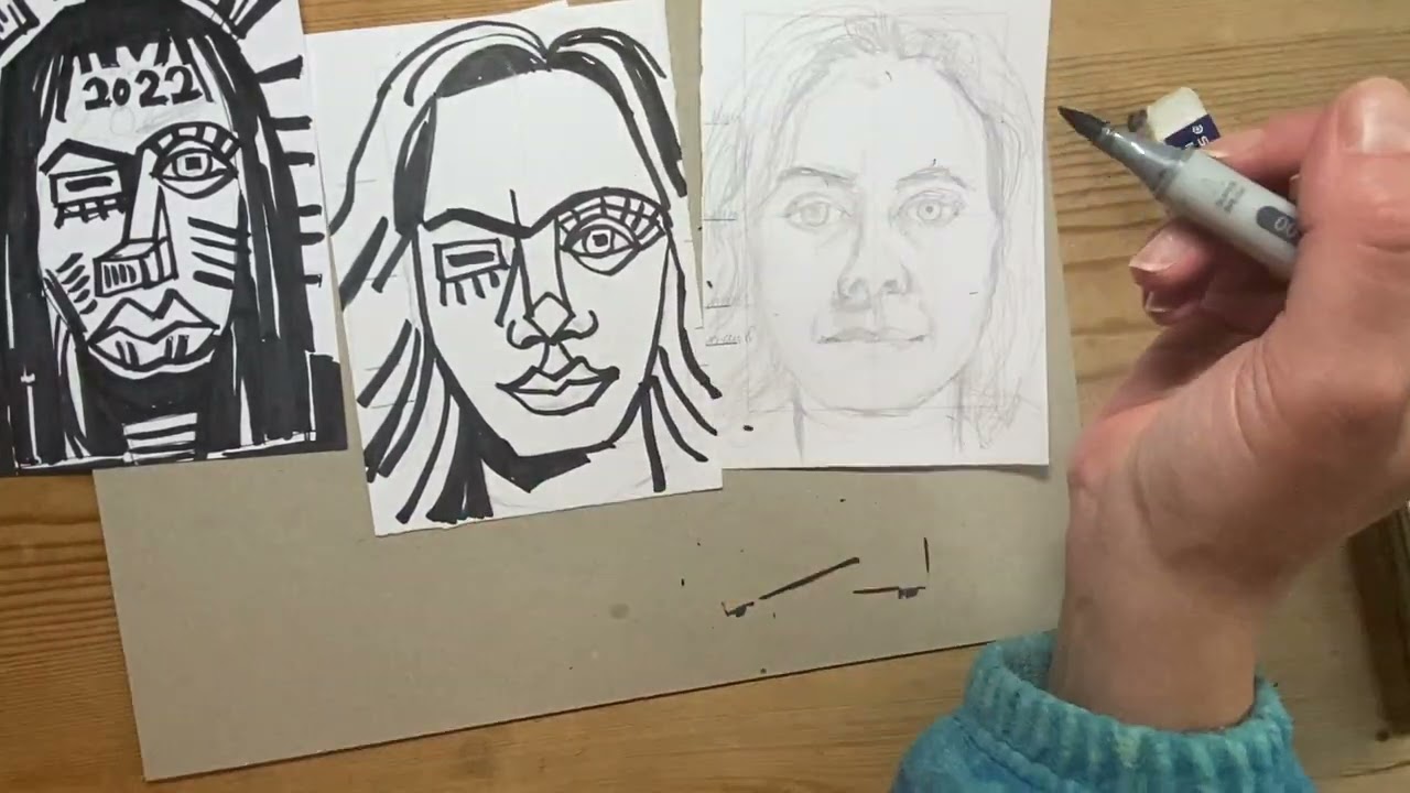 Create a Lino Print Design Inspired by German Expressionism - YouTube