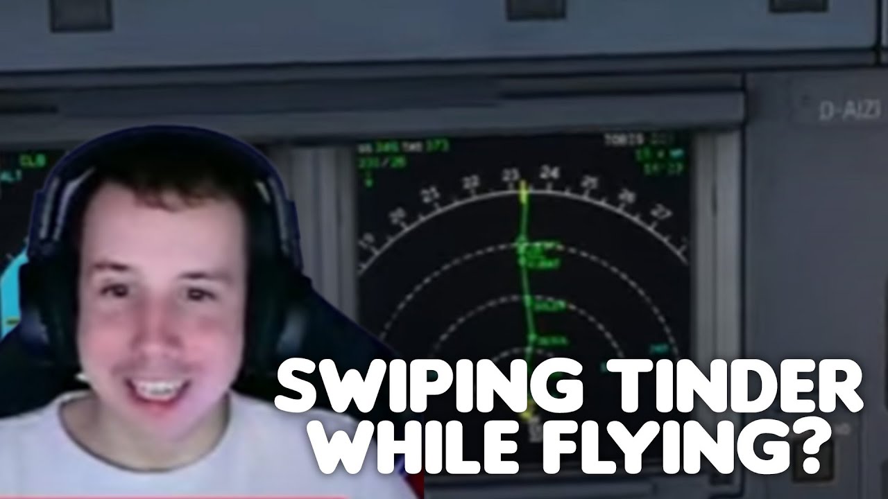 Swiping Tinder while flying?! - elmoradar #twitch #lufthansa #pilot # ...