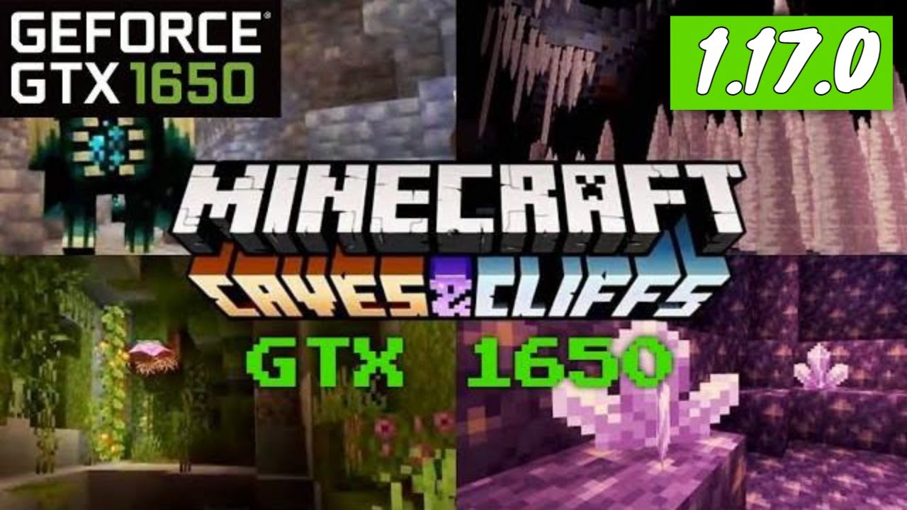 Minecraft 1.17.0 Optifine Java Edition : GTX 1650 + i5 9300h - YouTube