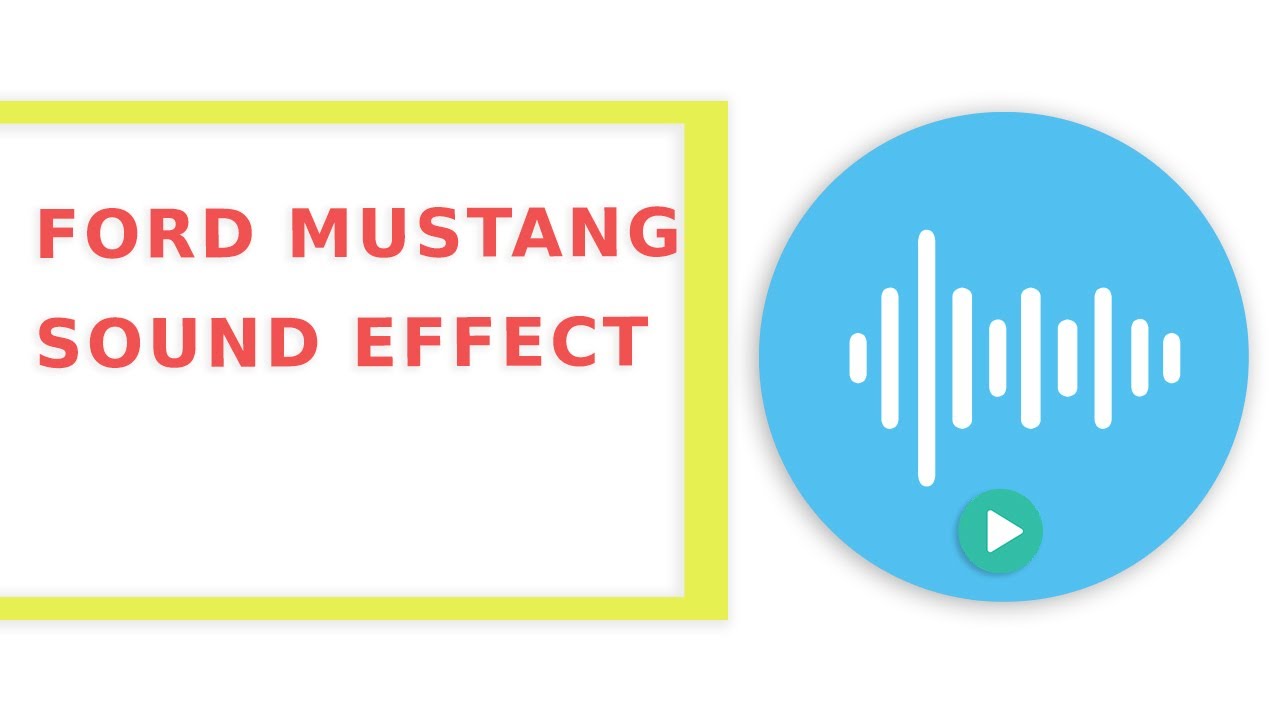 Ford Mustang Driving - Sound Effect - YouTube