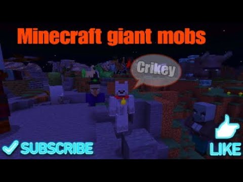 Minecraft giant mobs - YouTube