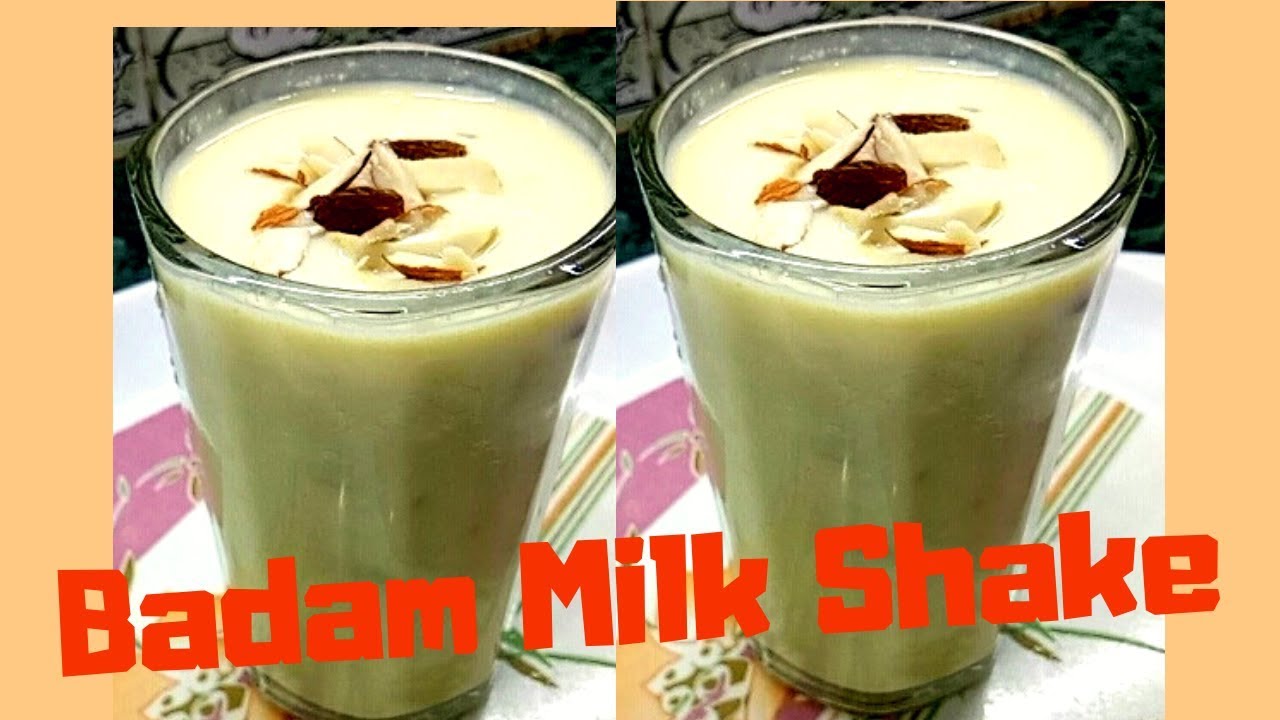 Badam Shake Recipe | Badam Milk Shake | Almond Milk Recipe | Garimaz ...