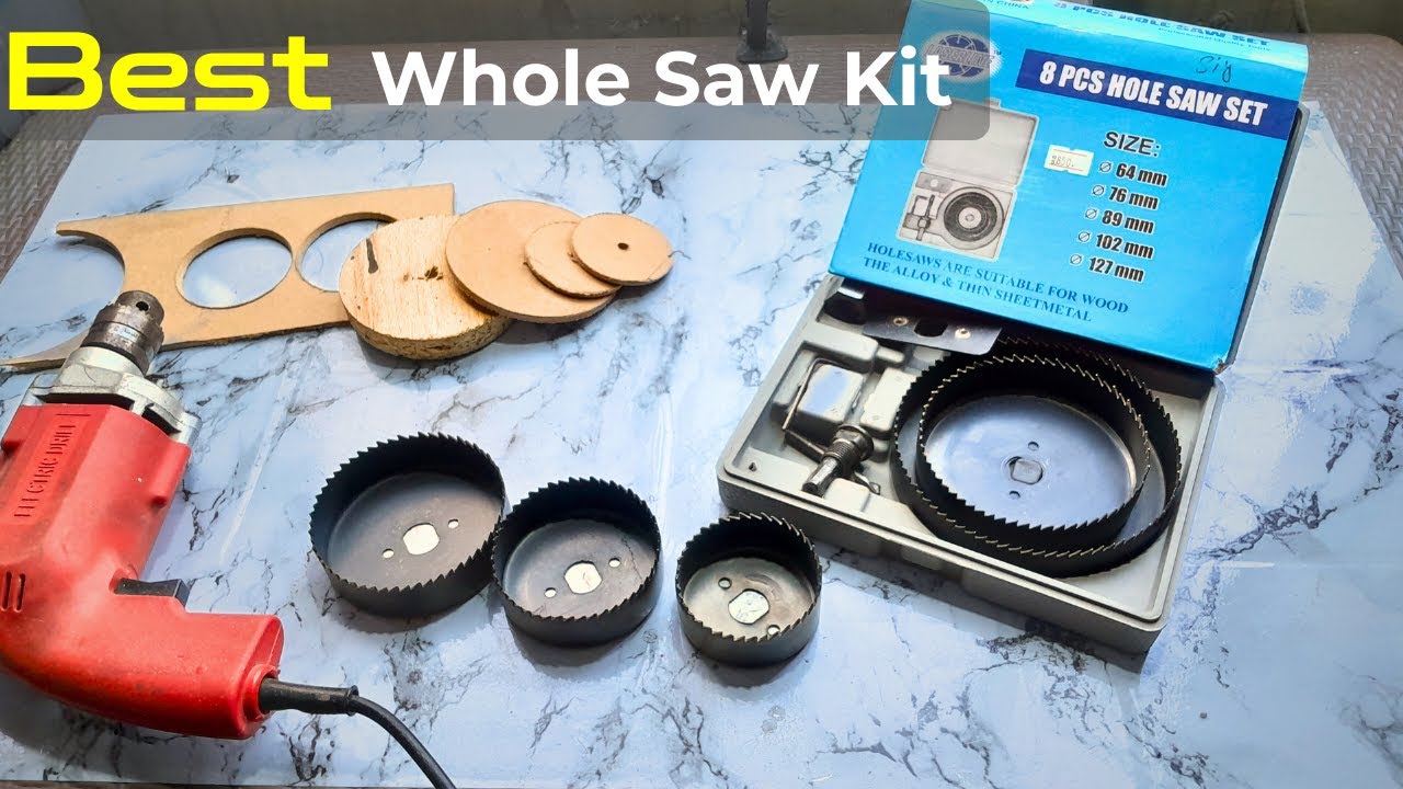 Carbon Steel Metal Alloys Wood Hole Saw Cutting Set || Unboxing and ...