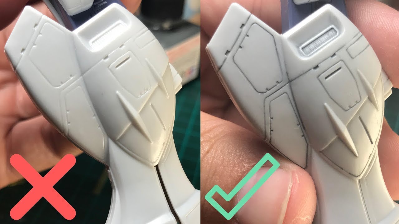 COMO DETALLAR TU GUNDAM (TUTORIAL PANELADO) - YouTube
