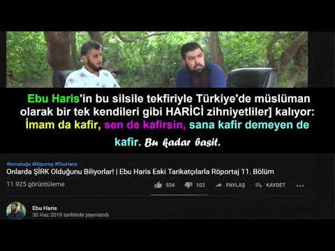 Ebu Haris'in silsile tekfiriyle dünyada bir tek kendi zihniyetleri müslüman kalıyor