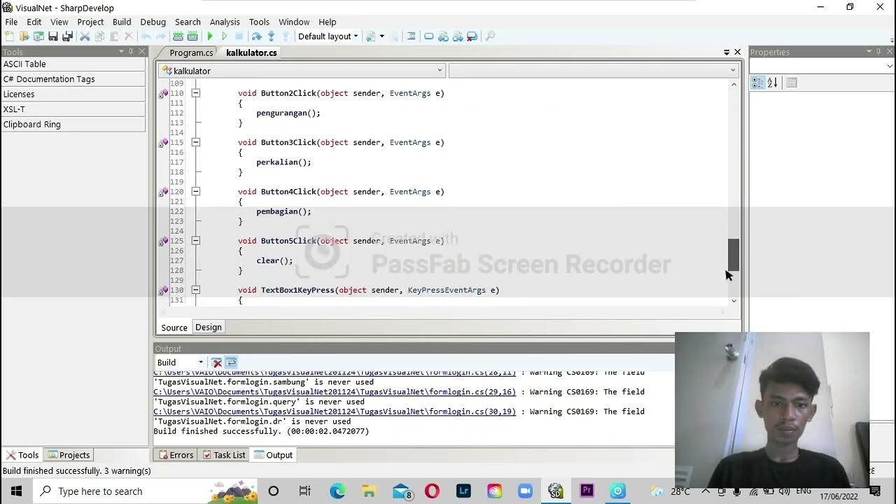 TUTORIAL Membuat Kalkulator SEDERHANA ( SharpDevelop ) - YouTube